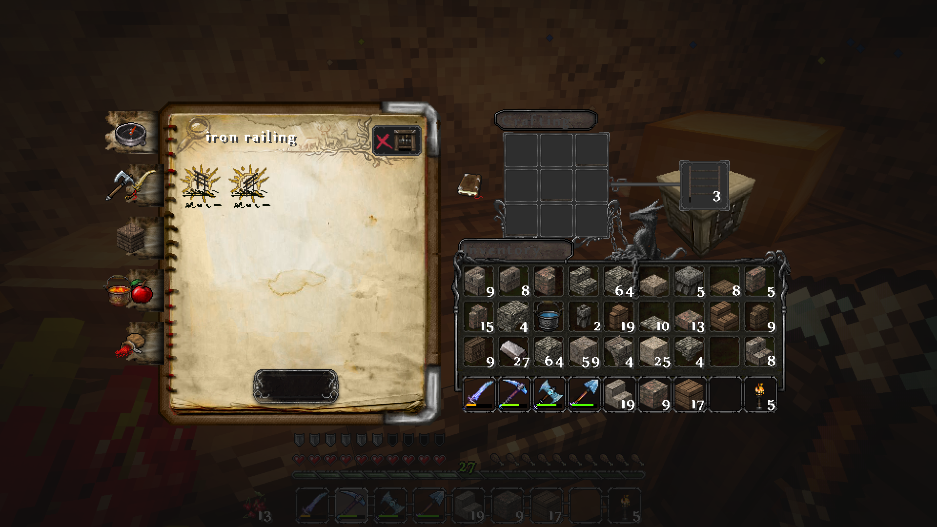 Iron Railing recipe produces iron stairs · Issue #281 · Conquest ...