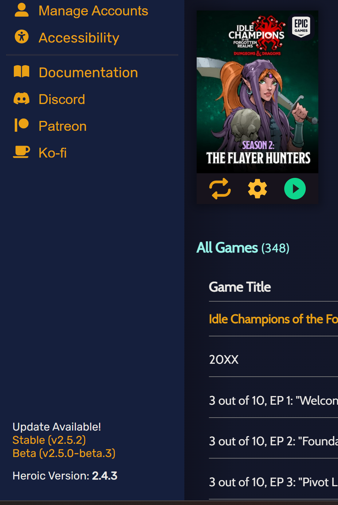 Idle Champions of the Forgotten Realms does not launch on v2.5 · Issue ...