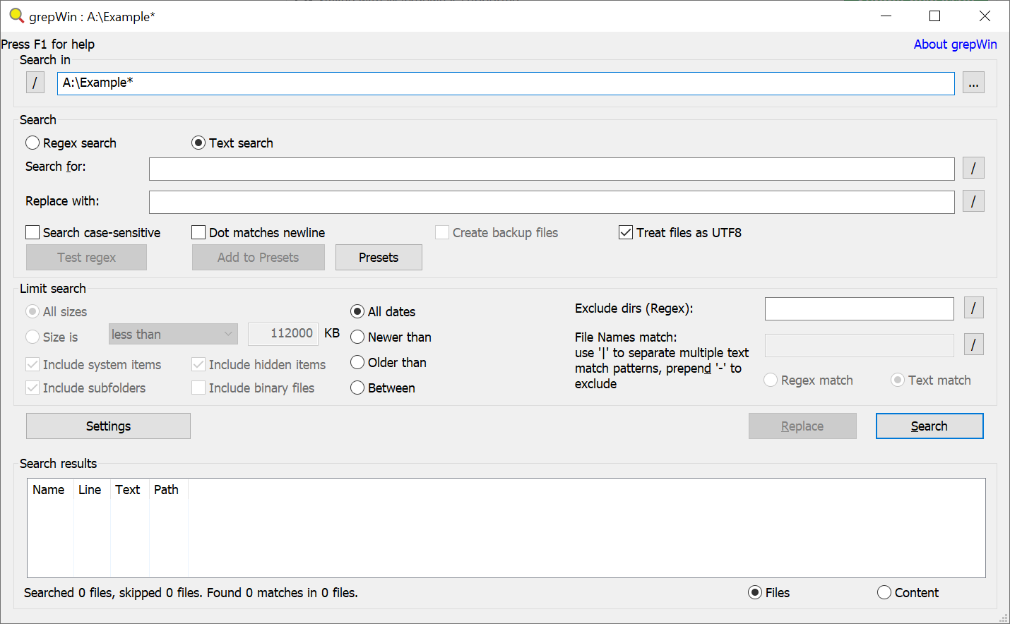Using a wildcard in the search field results in stack overflow · Issue #135 · stefankueng ...