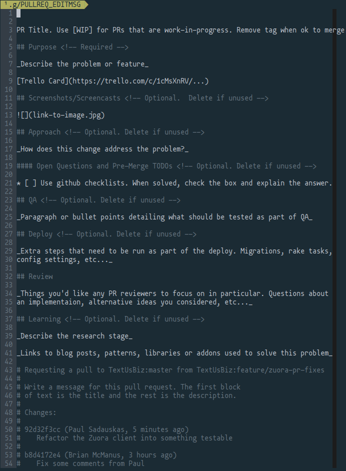Markdown headers in PULL_REQUEST_TEMPLATE treated like comments · Issue ...