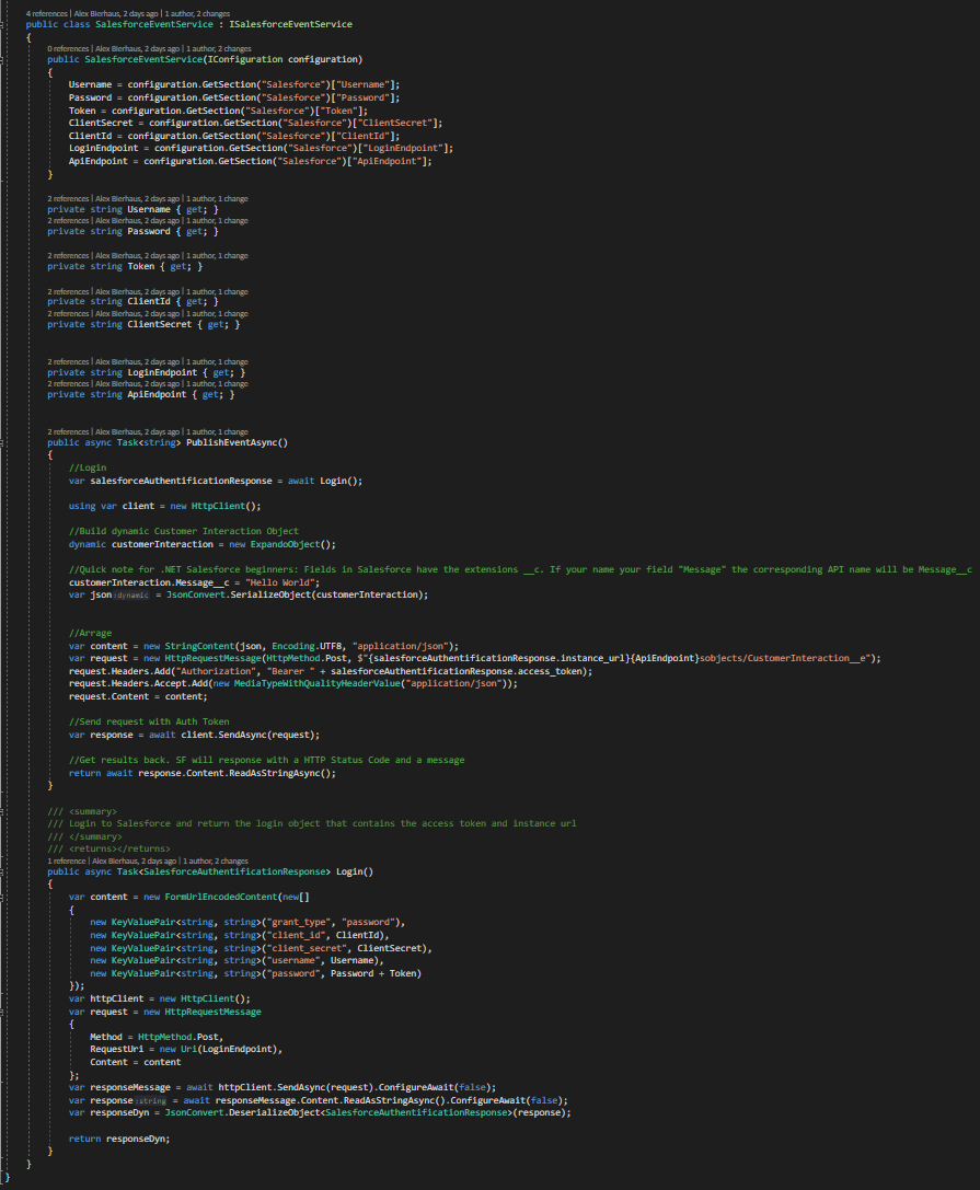 GitHub - abierhaus/salesforce-platform-events-dotnetcore: Example how to send Salesforce ...