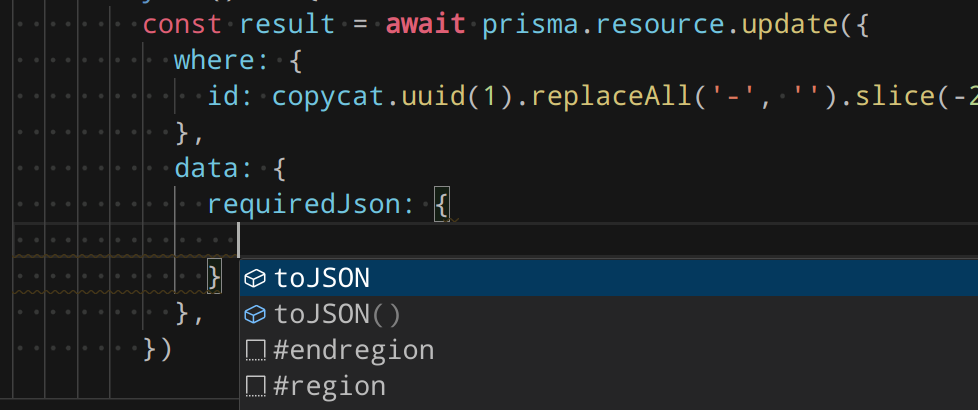 Field reference types leak when combined with json fields · Issue #21638 · prisma/prisma · GitHub