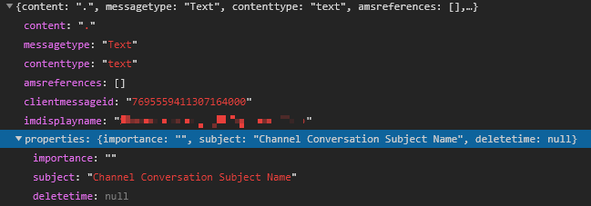 TopicName in Teams not working after setting the value in ConversationParameters · Issue #5041 ...