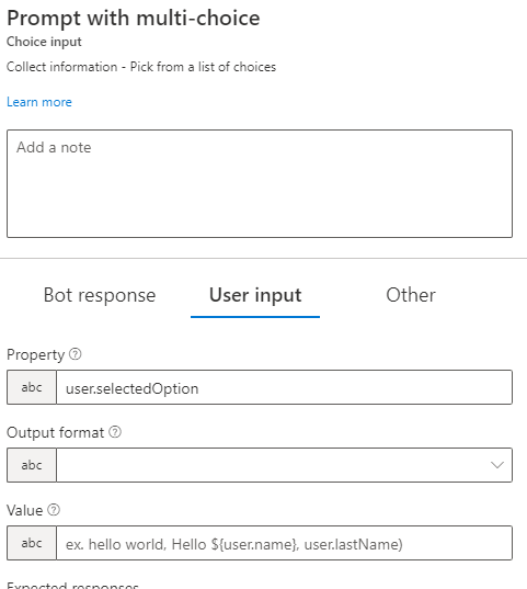 "Prompt with Multi-Choice" Node is not able to set property · Issue ...