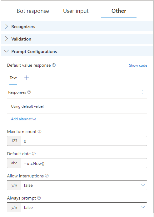 Prompt For Optional Question In Bot Framework Composer · Issue 8620 · Microsoftbotframework