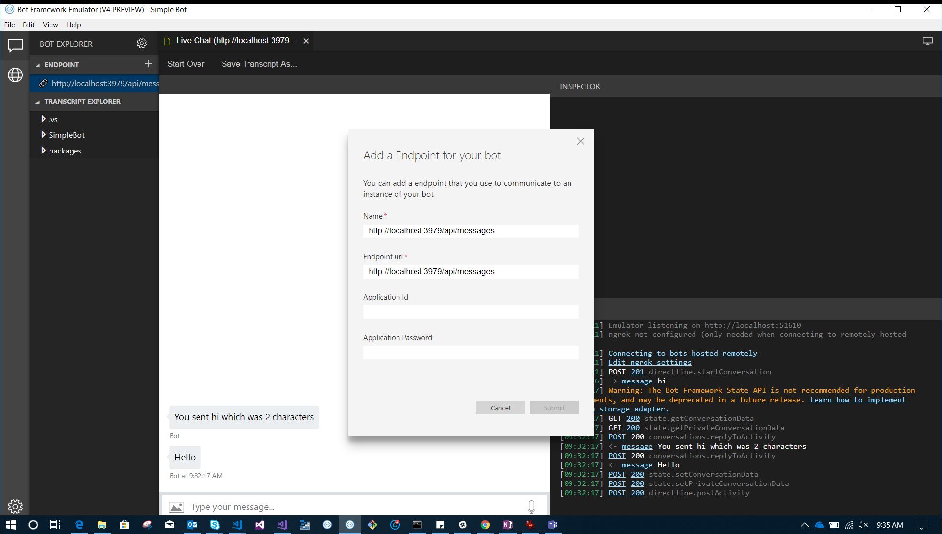 'Create New Conversion' Sharp sample doesn't work. · Issue #274 · microsoft/BotBuilder-Samples ...