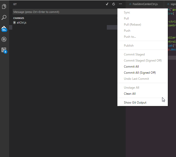 Switch SCM Provider is not showing Git · Issue #23443 · microsoft/vscode · GitHub