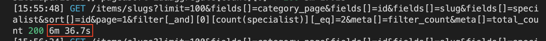 Big Latency During Filtering · Issue 16304 · Directusdirectus · Github 