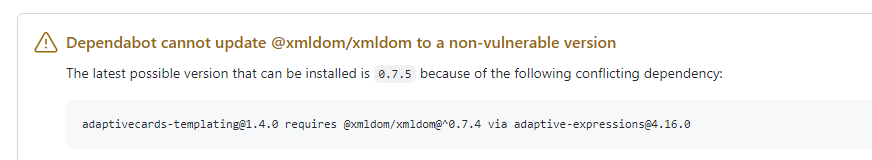 Update Adaptive Cards Templating package · Issue #2169 · microsoftgraph/microsoft-graph-explorer ...