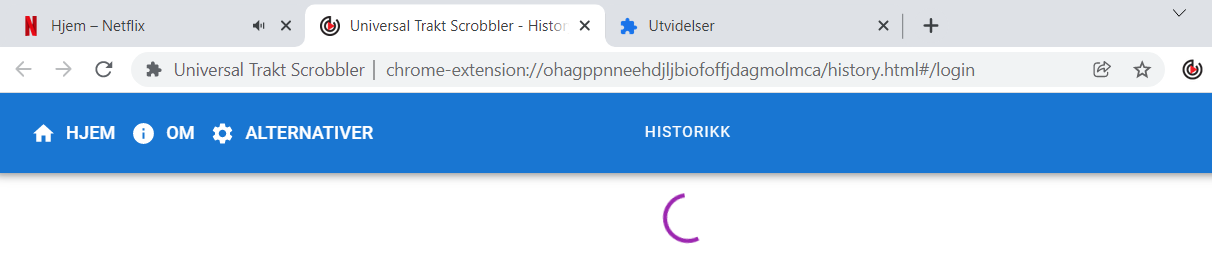 Unable to get to authorize modal - loading forever · Issue #110 · trakt-tools/universal-trakt ...