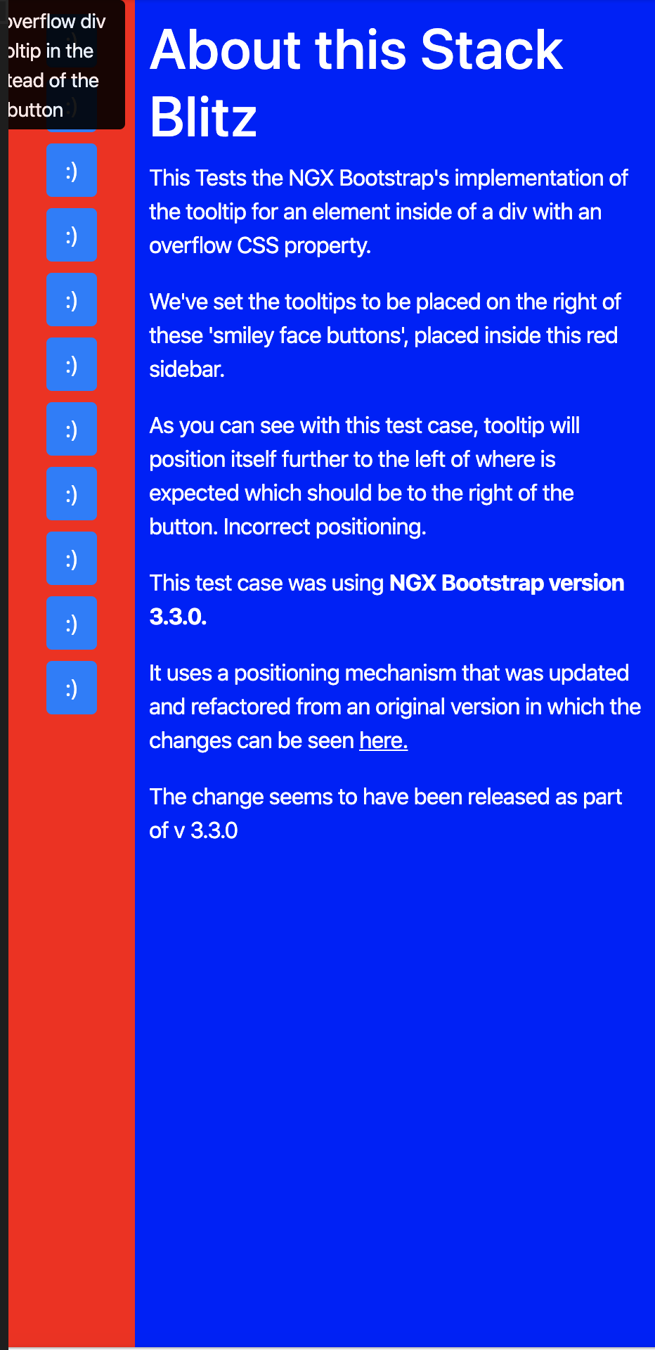 Bug Tooltip Position Itself Incorrectly When Element To Have Tooltip Is Inside Of A