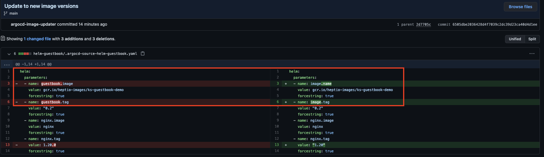 Multiple images in the same Helm chart, argocd image updater won't update correctly · Issue #202 ...