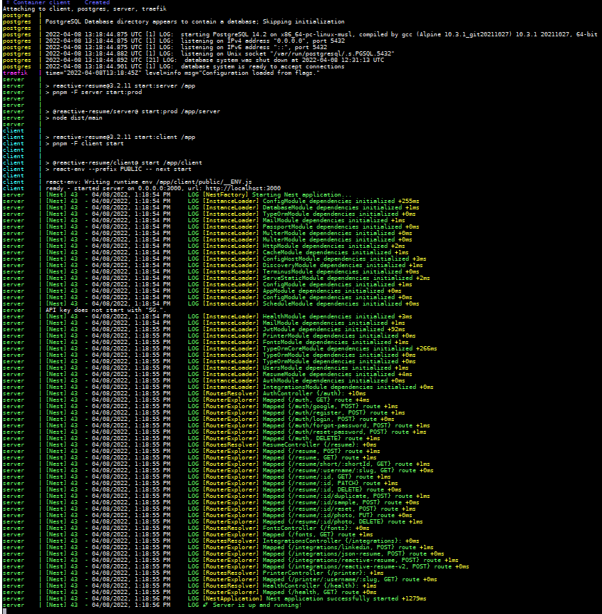 [BUG] Deployment leads to 404 page with No error in logs · Issue #820 ...