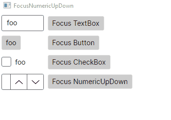 Focus NumericUpDown via code is not possible · Issue #13362 · AvaloniaUI/Avalonia · GitHub