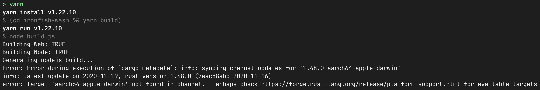 Having issues installing/running on M1 Mac via Homebrew · Issue #9 · iron-fish/ironfish · GitHub