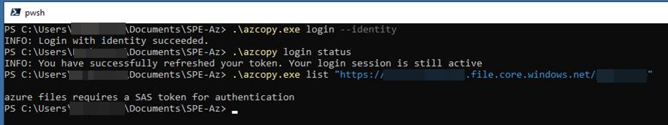 Azcopy Azure Files Managed Identity Authentication Support · Issue 2302 · Azure Azure Storage