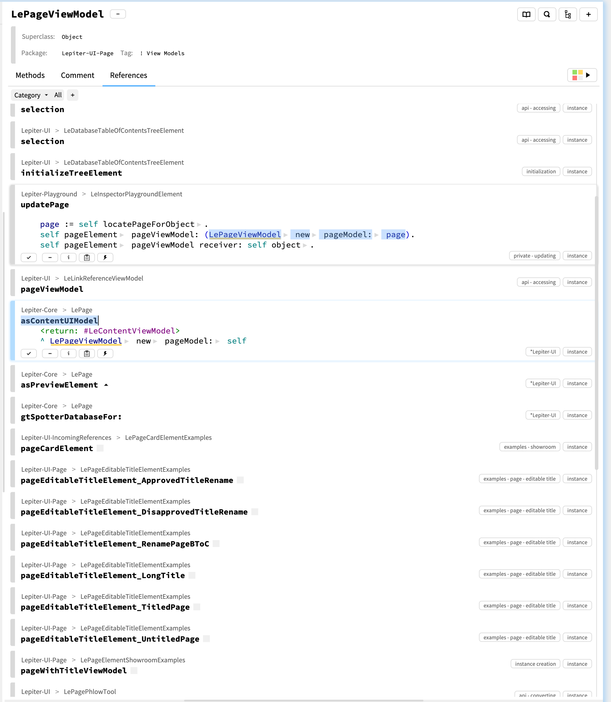 LePageViewModel Creation Should Delegate to Page Type · Issue #2413 · feenkcom/gtoolkit · GitHub