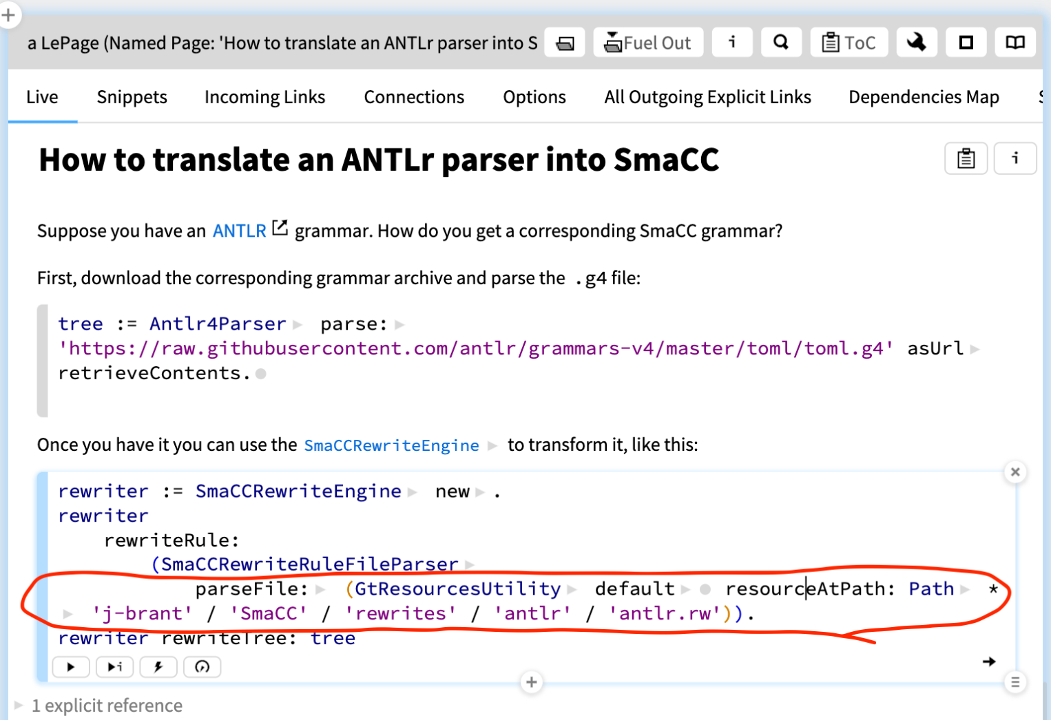Antlr to SmaCC Instructions Don't Work · Issue #2463 · feenkcom/gtoolkit · GitHub