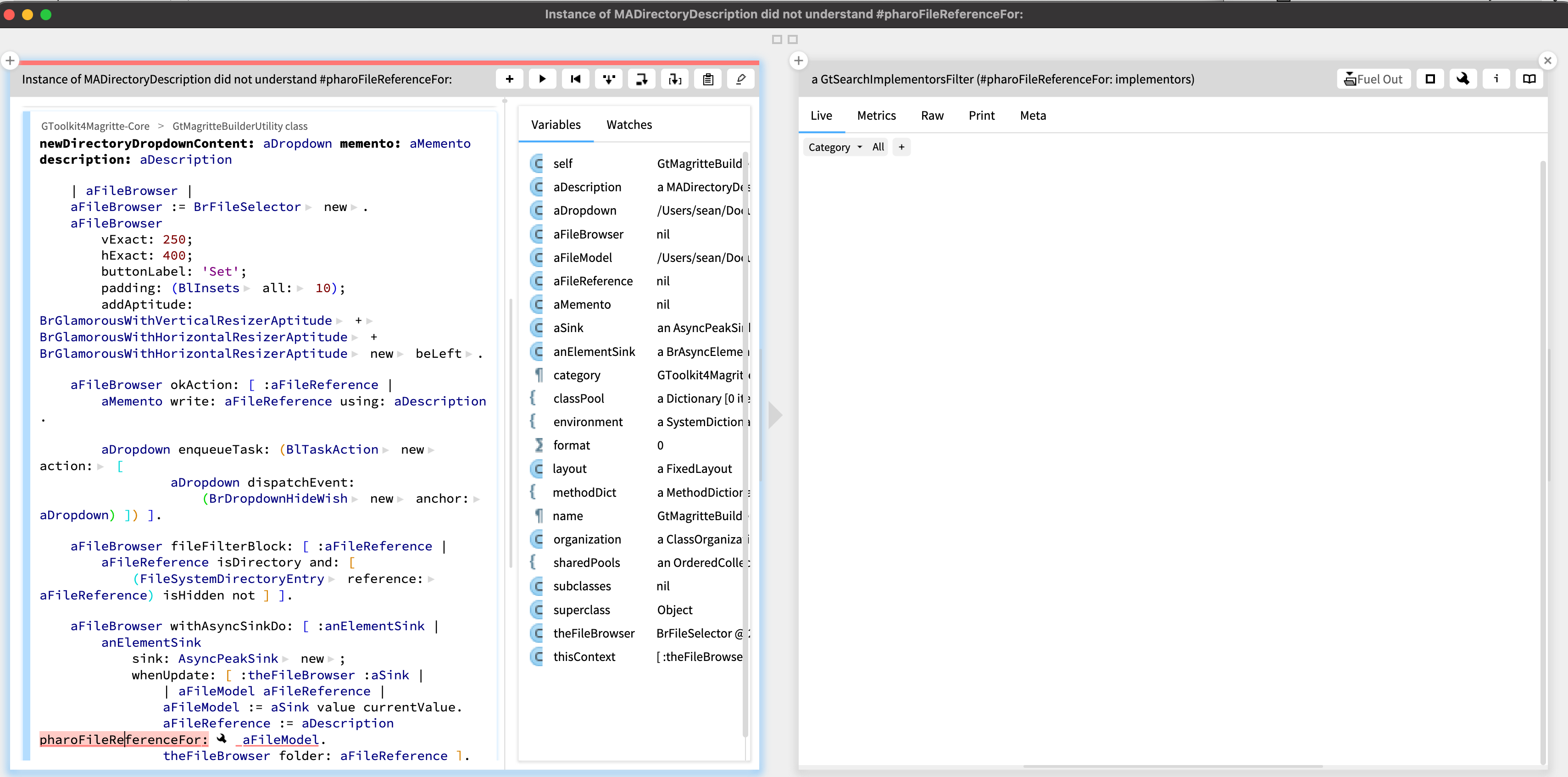 [Git]: Clicking on CodeDirectory Wreaks Havoc · Issue #2617 · feenkcom/gtoolkit · GitHub