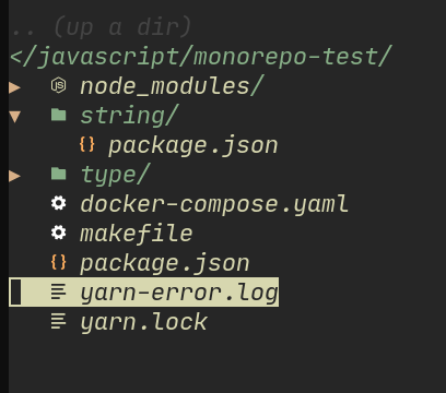 Yarn error log icon · Issue #358 · ryanoasis/vim-devicons · GitHub