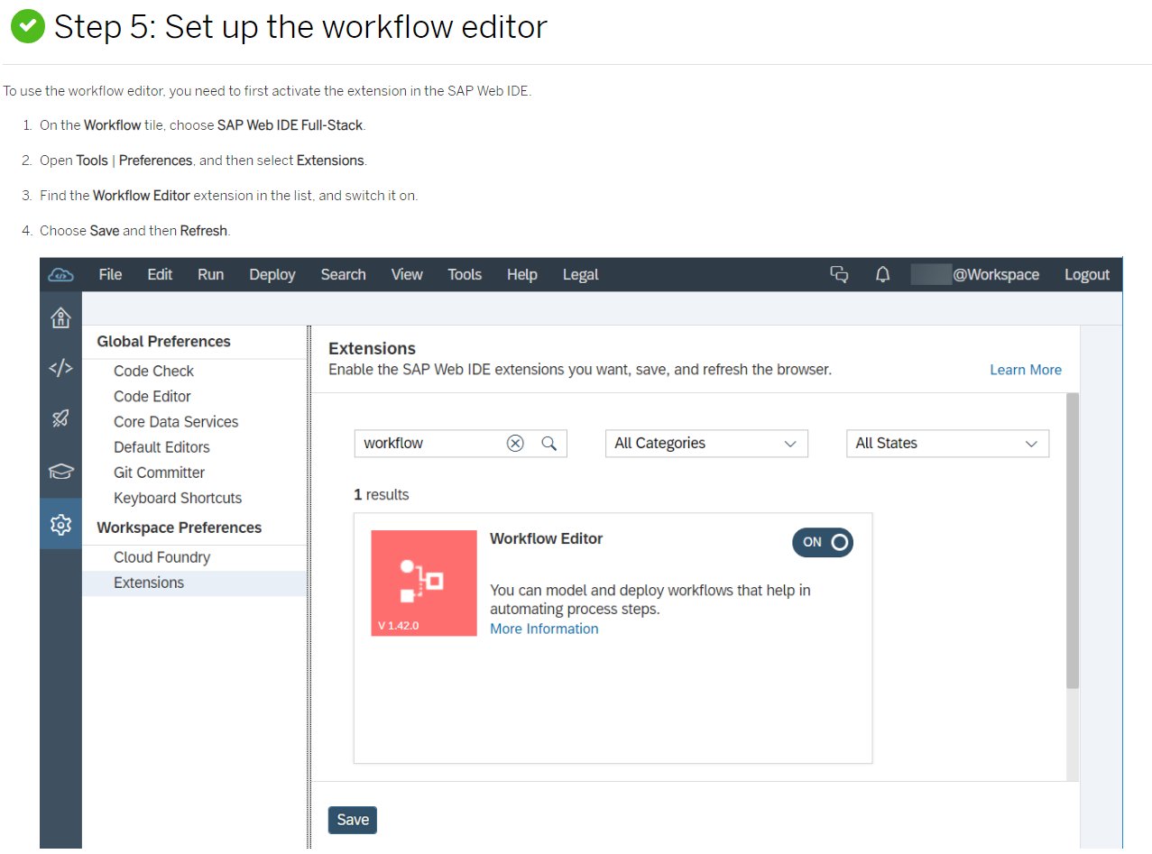 Create a Workflow Project from a Template · Issue #3624 · sap-tutorials/Tutorials · GitHub