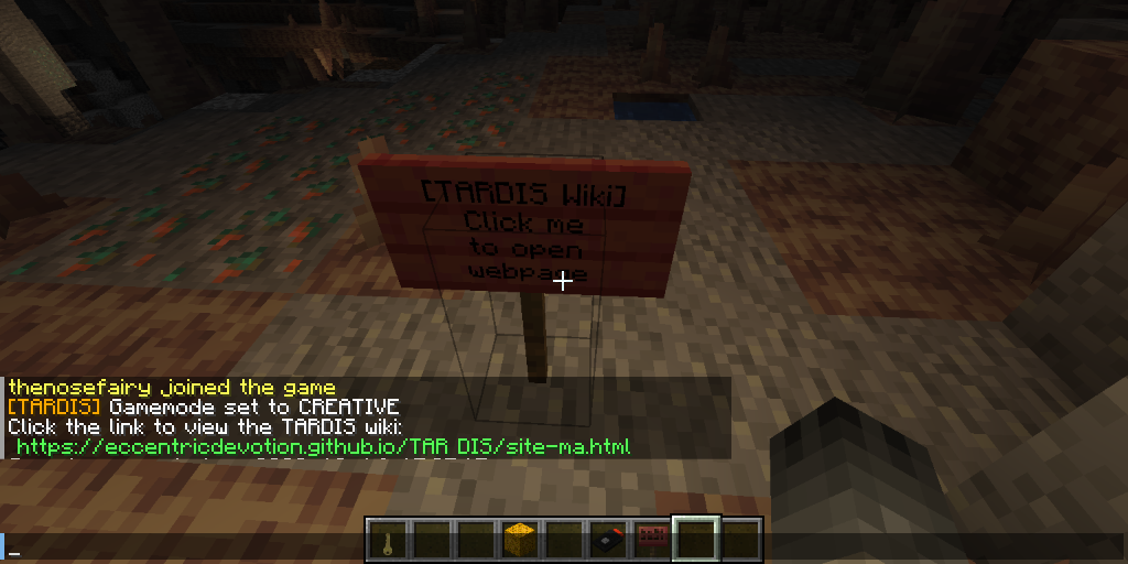 Tardis help / index url link · Issue #662 · eccentricdevotion/TARDIS · GitHub