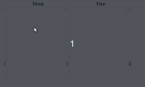 Clicking a selectable date then changing an option right after the ...