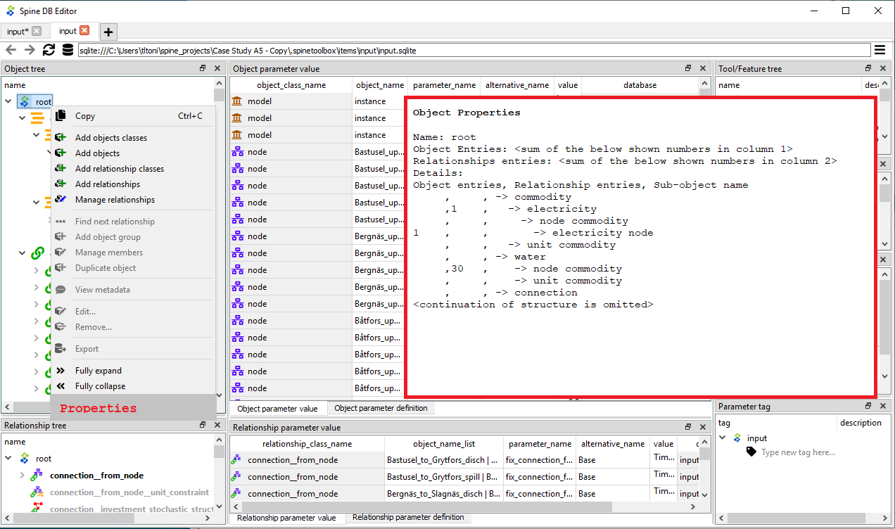 Add Menu Item Properties For Spine Db Objects · Issue 1294 · Spine Toolsspine Toolbox · Github