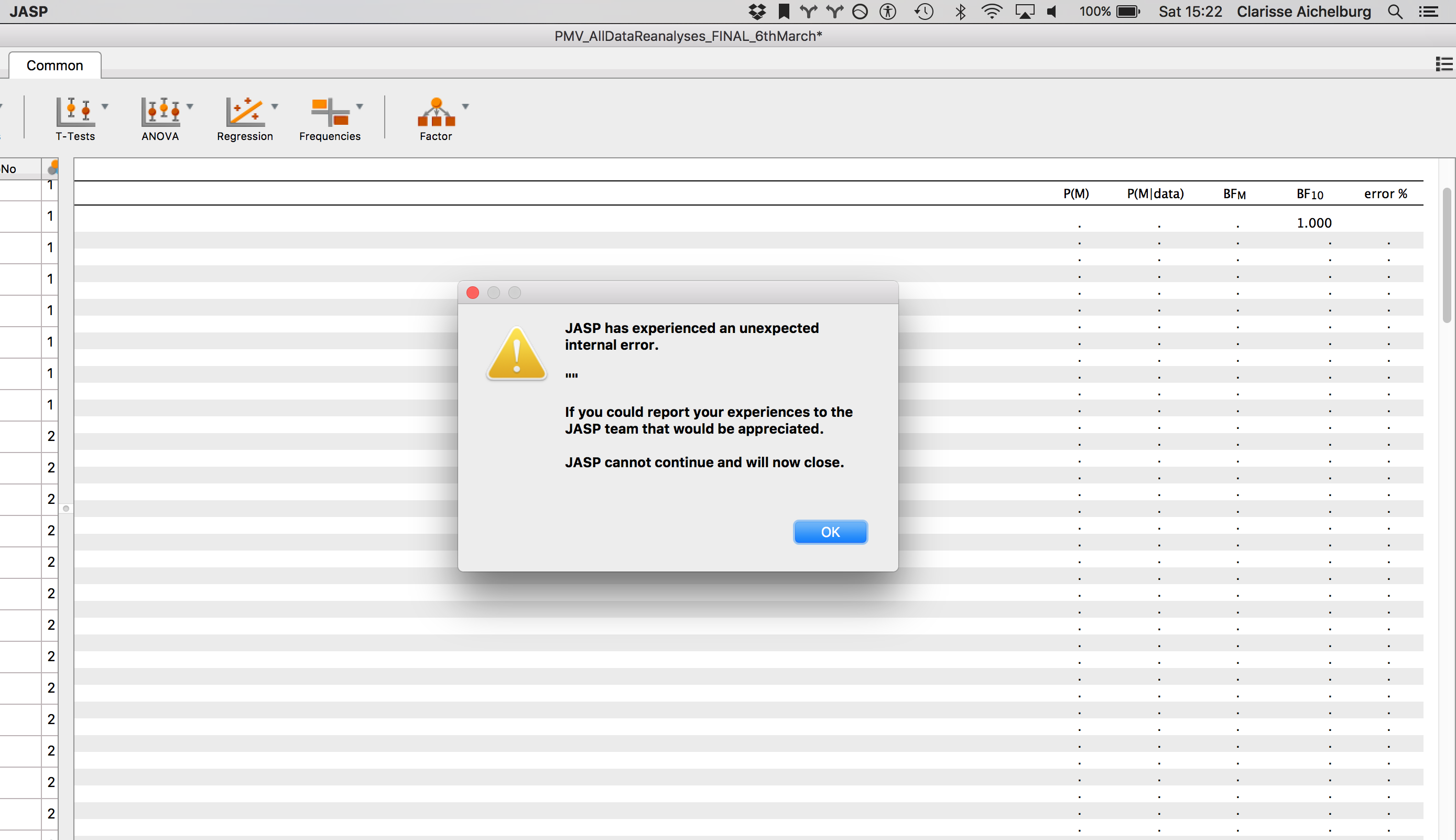 JASP crashes for mixed bayesian anova · Issue #58 · jasp-stats/jasp-issues · GitHub