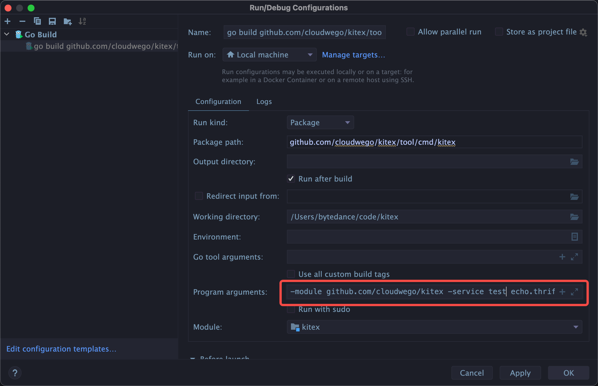 What is the real meaning of -service option? · Issue #370 · cloudwego/kitex · GitHub