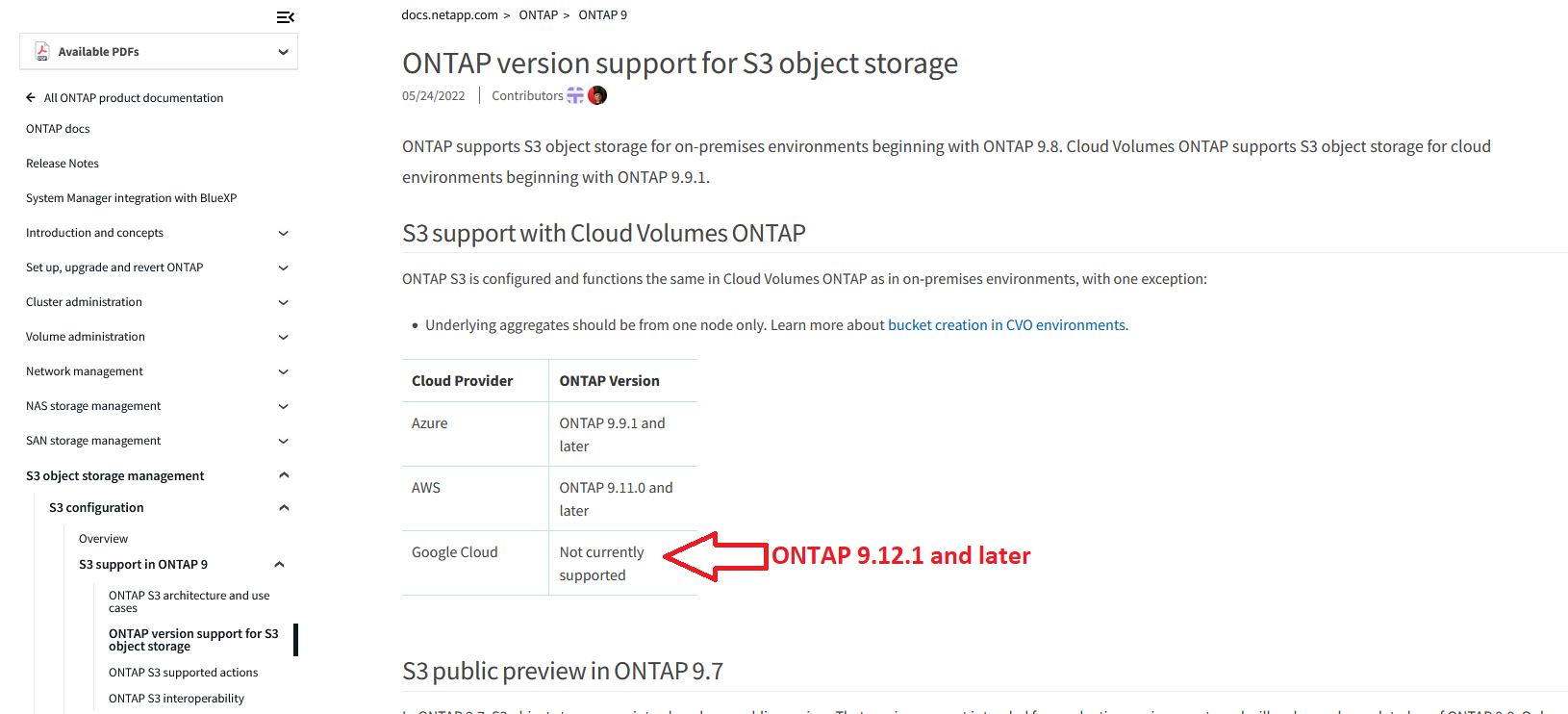Add S3 Gcp Support For Cloud Volumes Ontap · Issue 828 · Netappdocs Ontap · Github