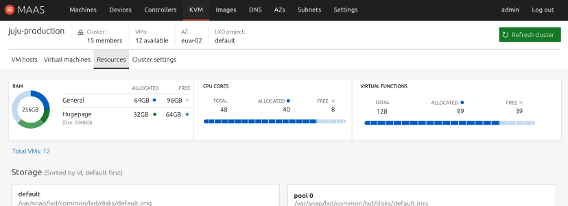refresh a lxd KVM host resources after it was added · Issue #3948 · canonical/maas-ui · GitHub