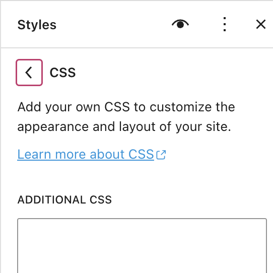 Global Styles: Better labeling and instructions for global CSS and per-block CSS · Issue #51821 ...