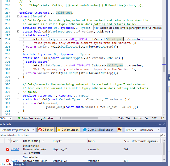 Syntax Error in variant.h · Issue #445 · luxonis/depthai-core · GitHub