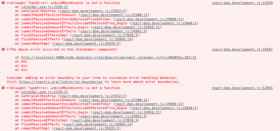Inline Calendar inside DataTable filter error · Issue #4042 · primefaces/primereact · GitHub