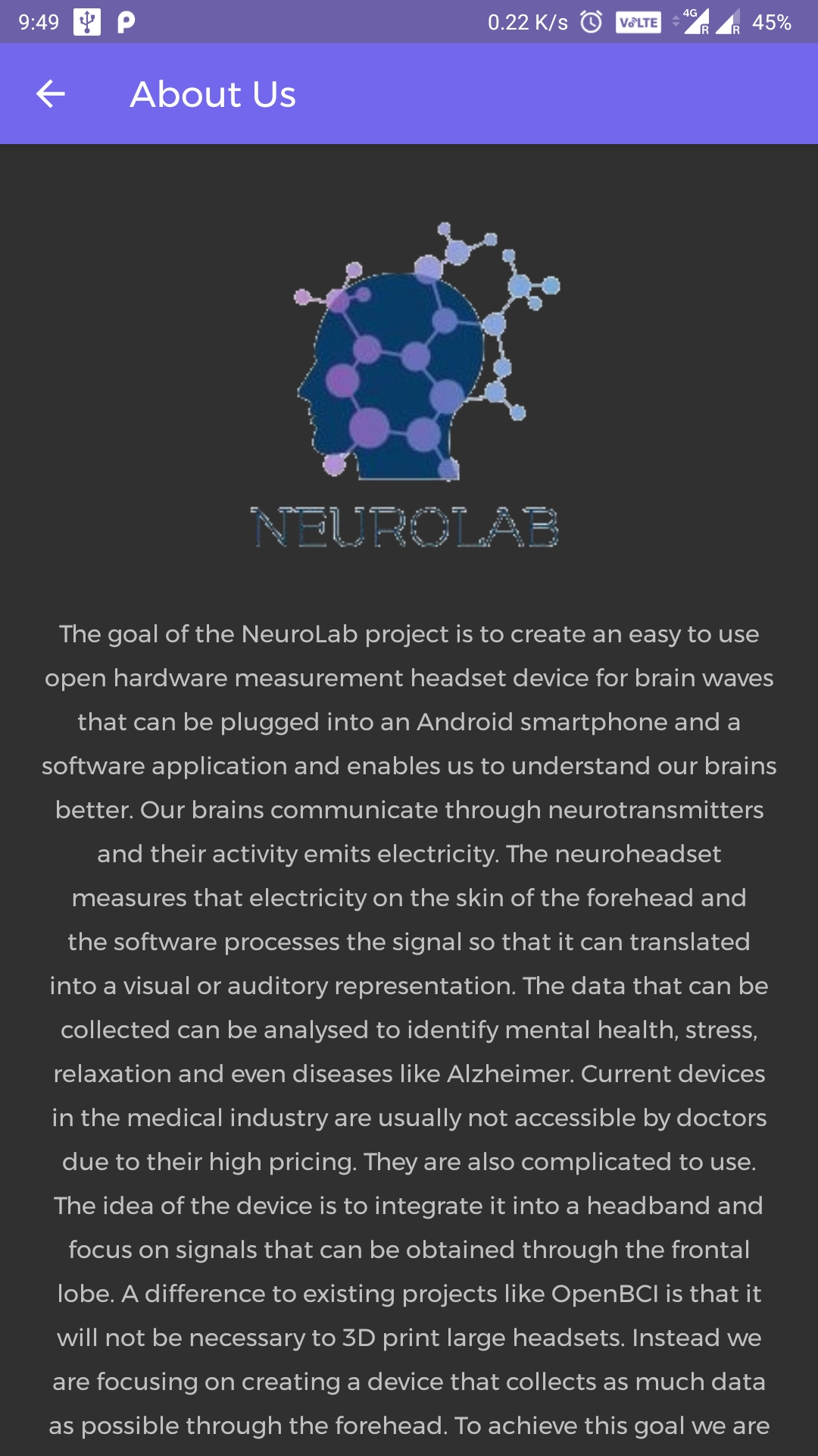 Ambiguous UI in AboutUs activity · Issue #615 · fossasia/neurolab-android · GitHub