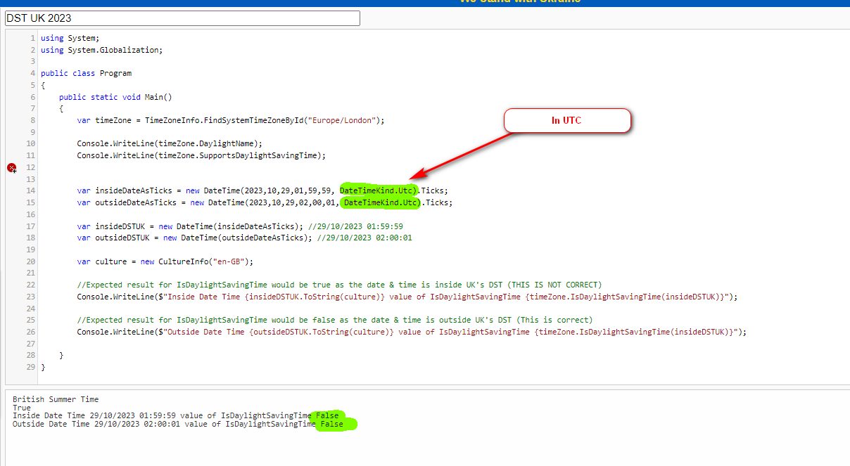IsDaylightSavingTime returning False when it should be returning True · Issue #84563 · dotnet ...