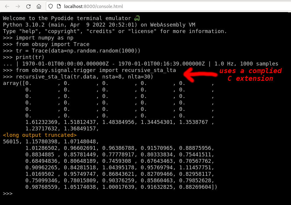 Obspy In Pyscript Pyodide · Issue 3061 · Obspy Obspy · Github