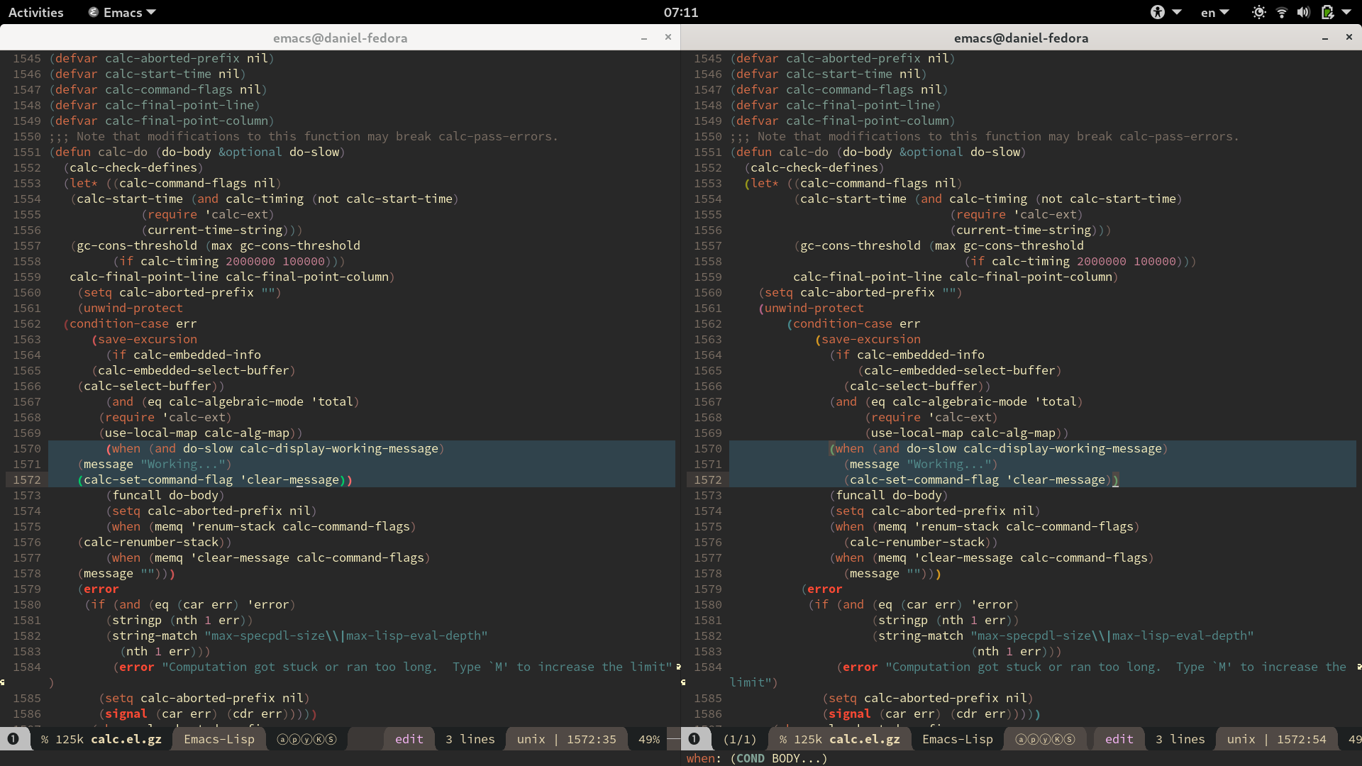 Default tab-width of 2 causes weird indentation (e.g. in 'read-only' emacs-core .el files ...