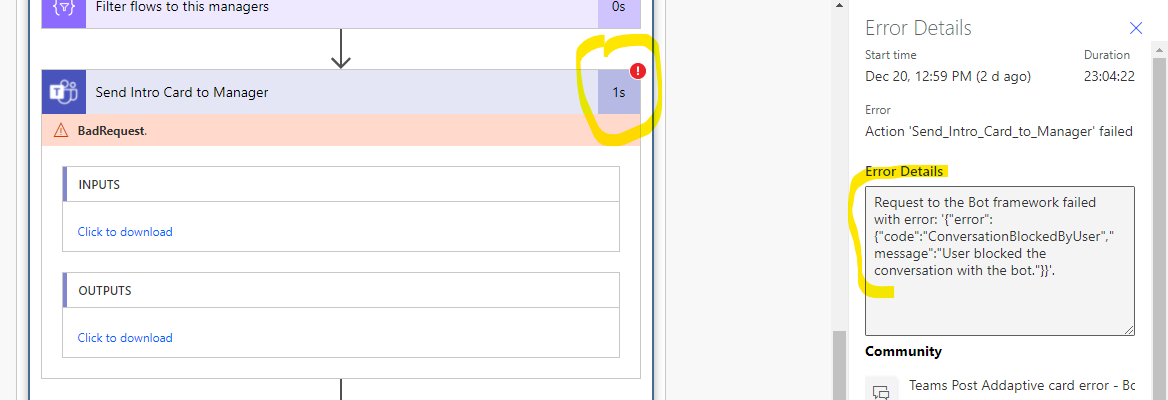 [CoE Starter Kit - BUG] Flow: Request Orphaned Objects Reassigned (Parent) - Error when "User ...