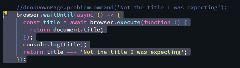 waitUntil may not wait when used in a custom command · Issue #3753 · nightwatchjs/nightwatch ...