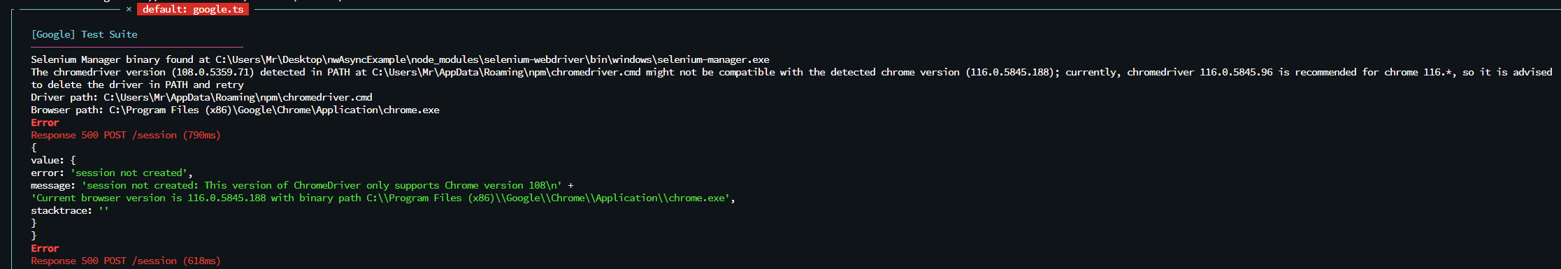 If chromedriver is installed globally the v3 chrome driver manager doesn't manage the correct ...