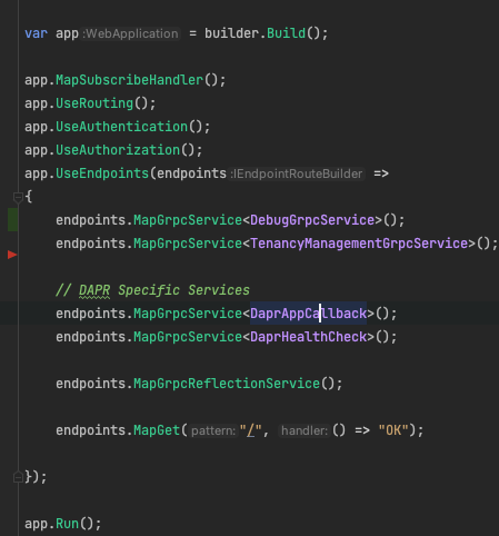Unable to communicate with other container apps using dapr grpc proxy ...