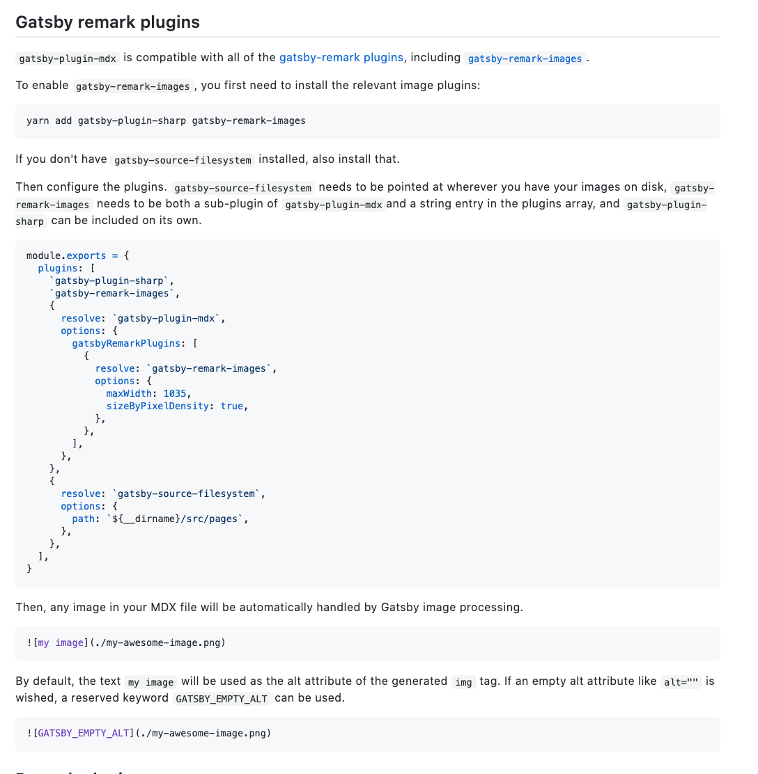 code blocks not visible on /doc · Issue #28872 · gatsbyjs/gatsby · GitHub