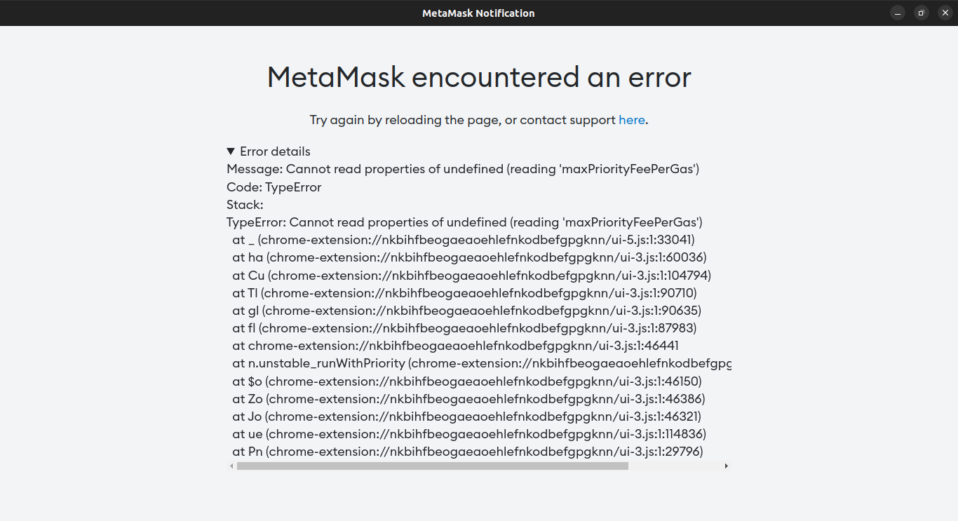 [Bug]: Cannot read properties of undefined (reading 'maxPriorityFeePerGas') · Issue #19091 ...