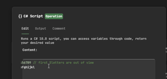 [Tasks] C# script node content isn't aligned to left · Issue #650 ...