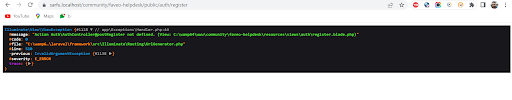 When We Click On Register Button And Categaries Button Getting Below Error · Issue 8114 8864