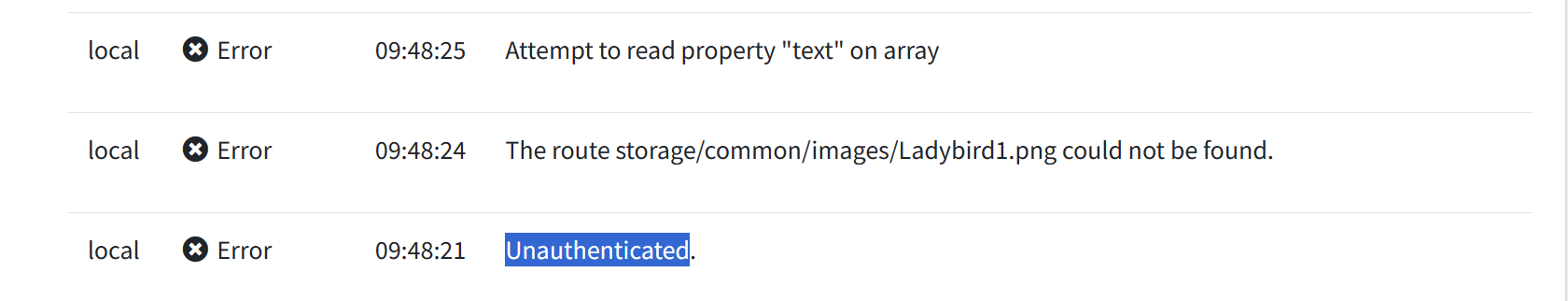 Unauthenticated Keep On Logging In Error Logs · Issue 2577