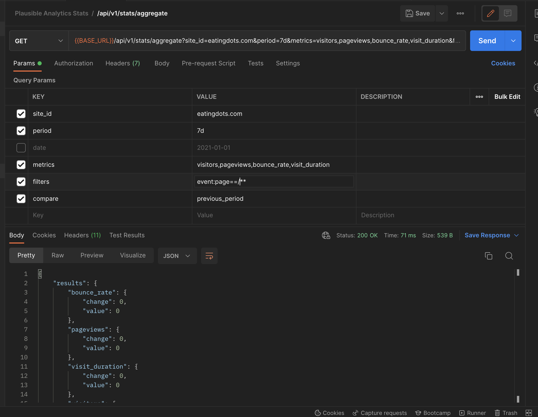 ** pattern does not work on the API · Issue #2221 · plausible/analytics · GitHub