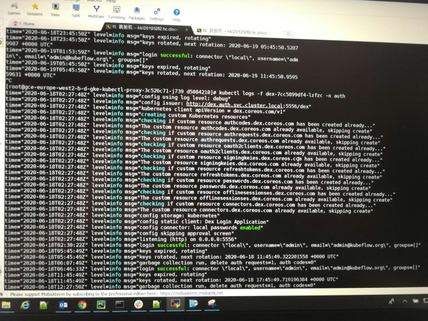 User Login Through Dex Oidc And Gets Rbac Access Denied Web Page Several Minutes After